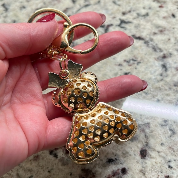 Accessories | Teddy Bear Bag Charm Pink Nwt | Poshmark